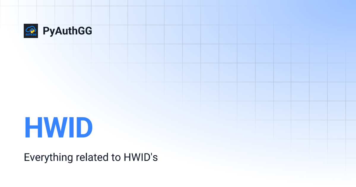 HWID | PyAuthGG
